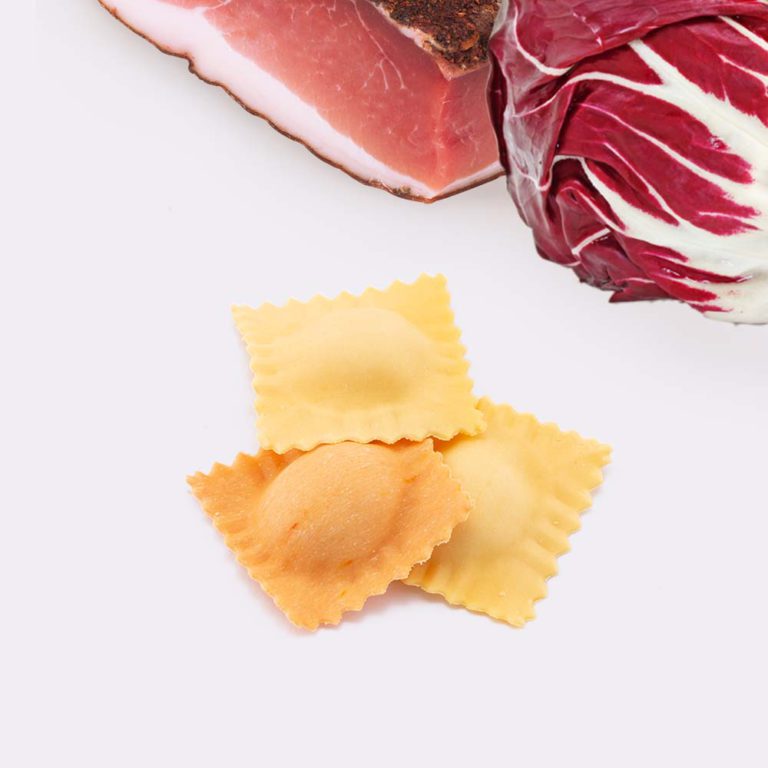 Speck ham and radicchio ravioli - Pastificio Fantasia
